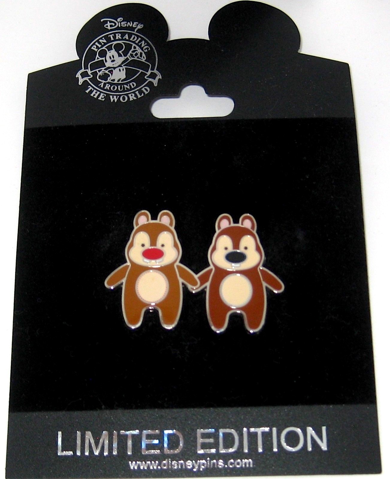 LE 250 Disney Pin Chip & Dale Holding Hands Best Friends Pook-a-Looz ...
