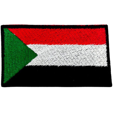 Sudan National Flag Iron On patch Embroidered Sew On Applique | eBay