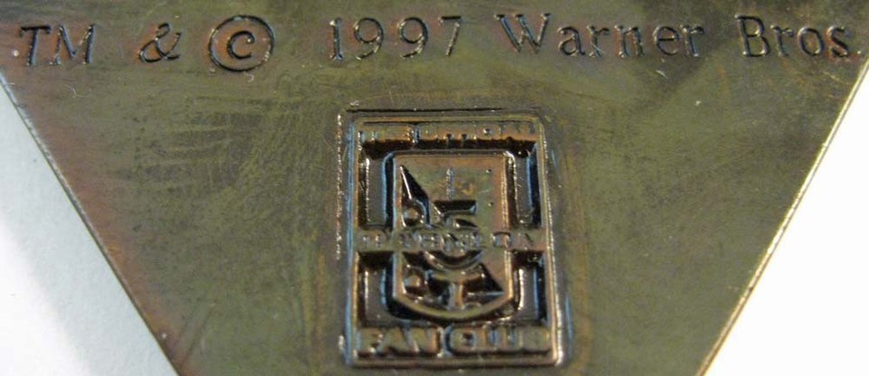 BABYLON 5 "Psy Corps Insignia" NEW OLD STOCK (NOS) 1997 EMPORIUM FAN ...