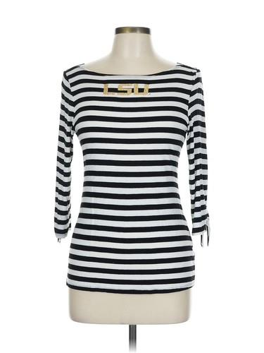 Meesh & Mia Women White 3/4 Sleeve T-Shirt L | eBay