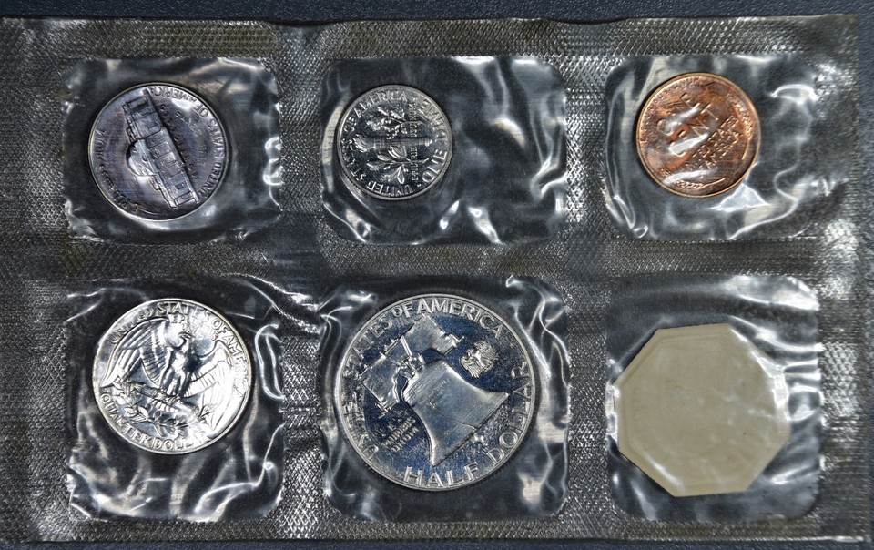 1958 US MINT SILVER PROOF SET 5-Coins IN OGP A5895 | eBay