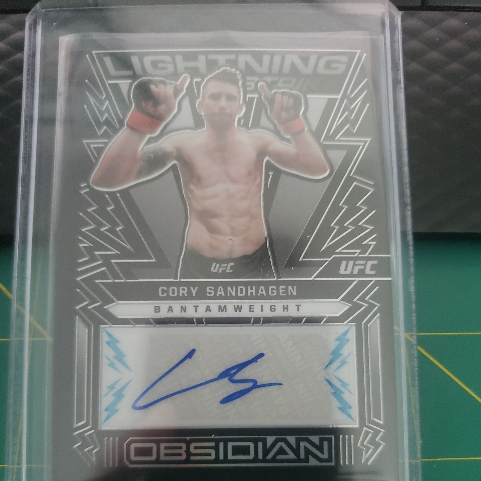 2023 Panini Obsidian UFC Cory Sandhagen Lightninig Strike Complete ...