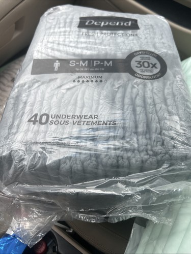 Depend Fresh Protection 30x Its Weight Men Disposable S/M Open Box 38 ...