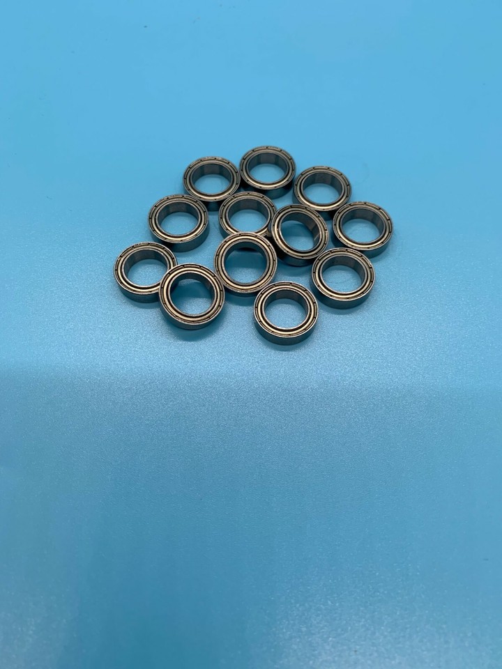 10 x 6702-ZZ 2 Shielded Metal Ball Bearing 15mm x 21mm x 4mm ZZ 2Z NEW ...