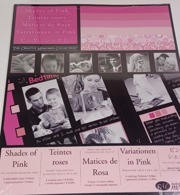 Creative Memories Shades Of Pink Photo Mounting Paper Pack NEW | eBay