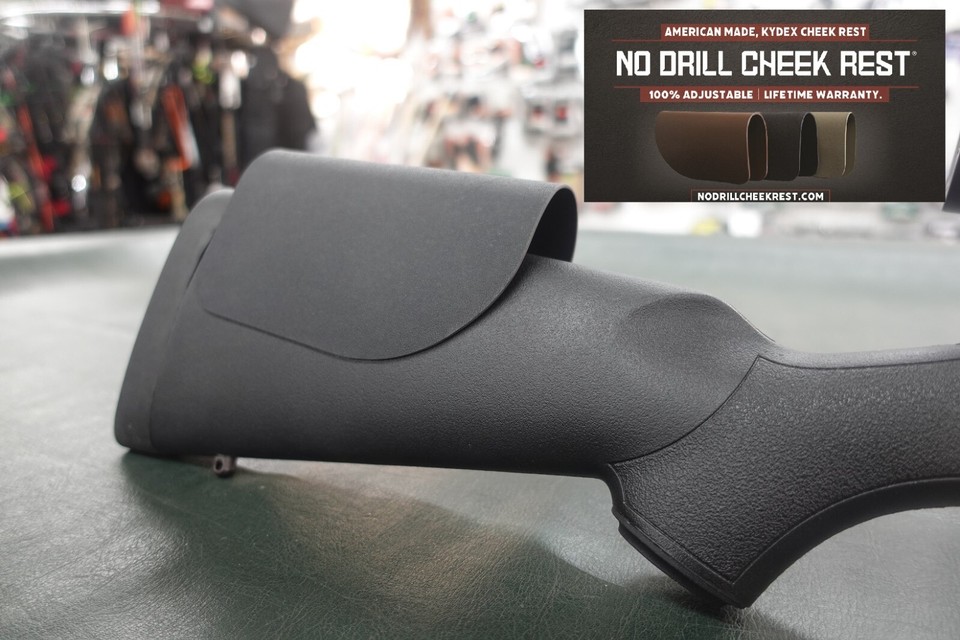 Black Kydex Adjustable Cheek Rest Stock Riser .060" For Scoped Rifle NO ...