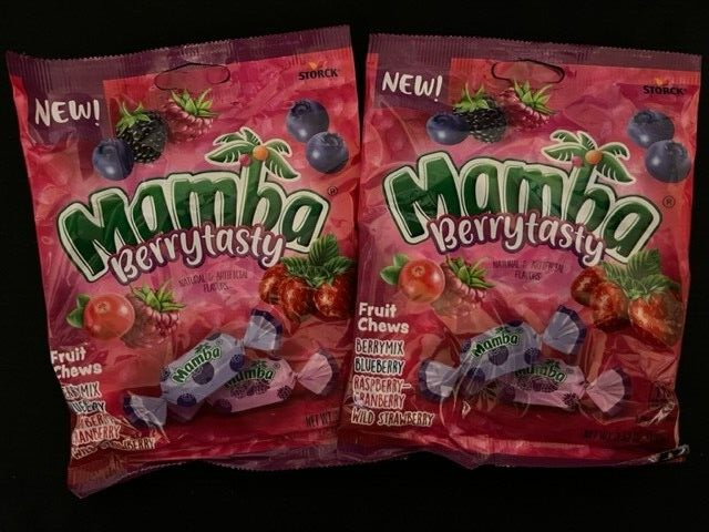 Mamba BERRY TASTY Fruit Chews- 4 BERRY FLAVORS- {LOT OF 2 BAGS} | eBay
