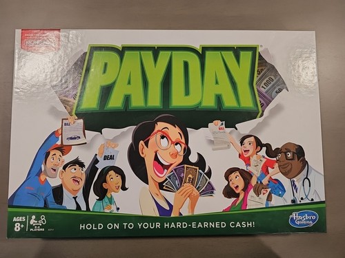 PayDay Hasbro Board Game Hold on to Your Hard Earned Cash 630509610396 ...