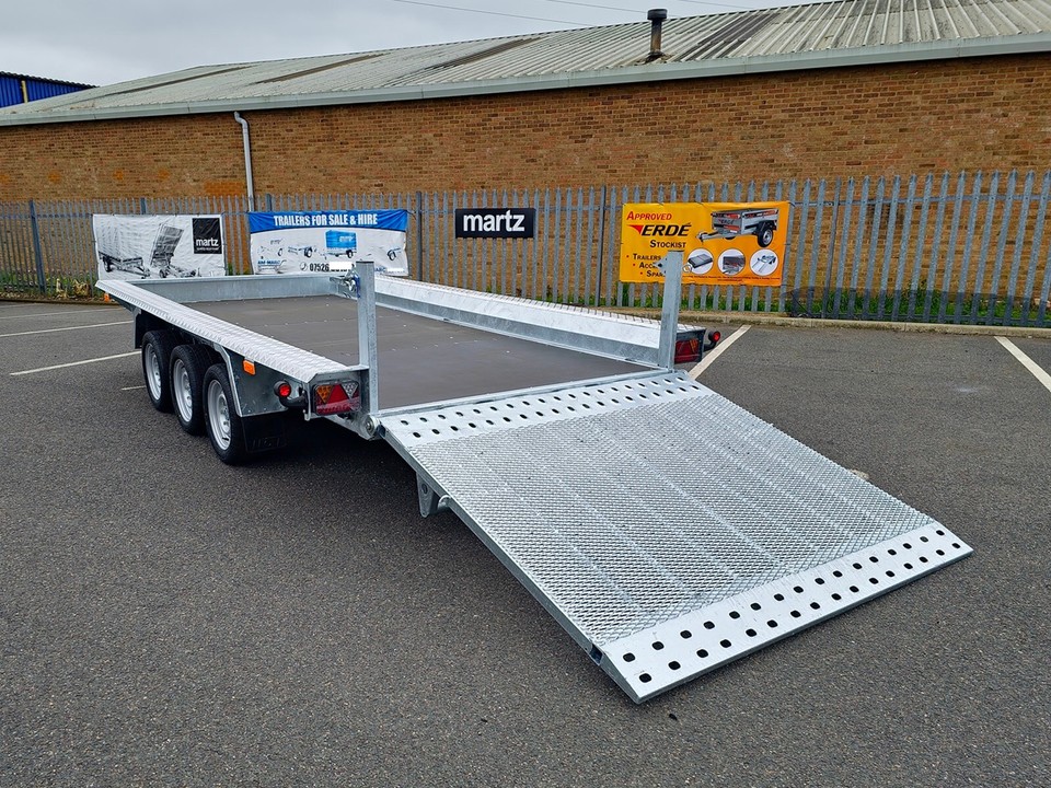 NEW Car Trailer Plant Mini Digger Excavator Ramp Tailgate 3500kg 4m x 1 ...