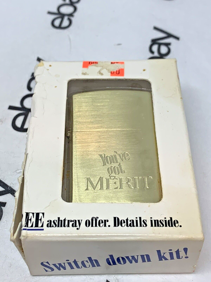Merit Vintage Cigarette Lighter New With Packaging - KOREA | eBay