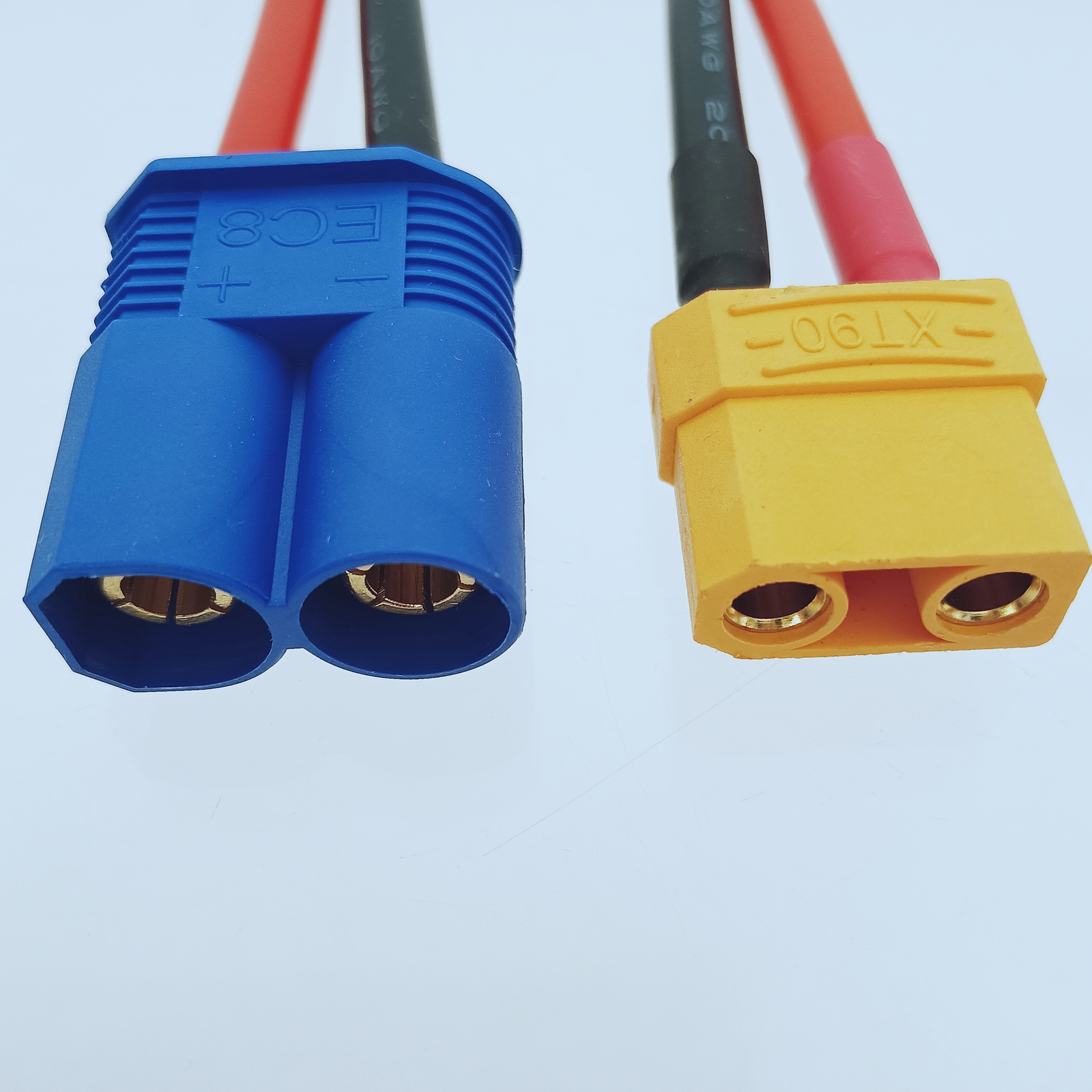 EC8 Male to XT90 Female cable 10AWG 5CM Charger Adapter RC Toy FPV | eBay
