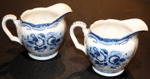 Lipper & Mann Set Of Two Blue Rose Creamers | eBay