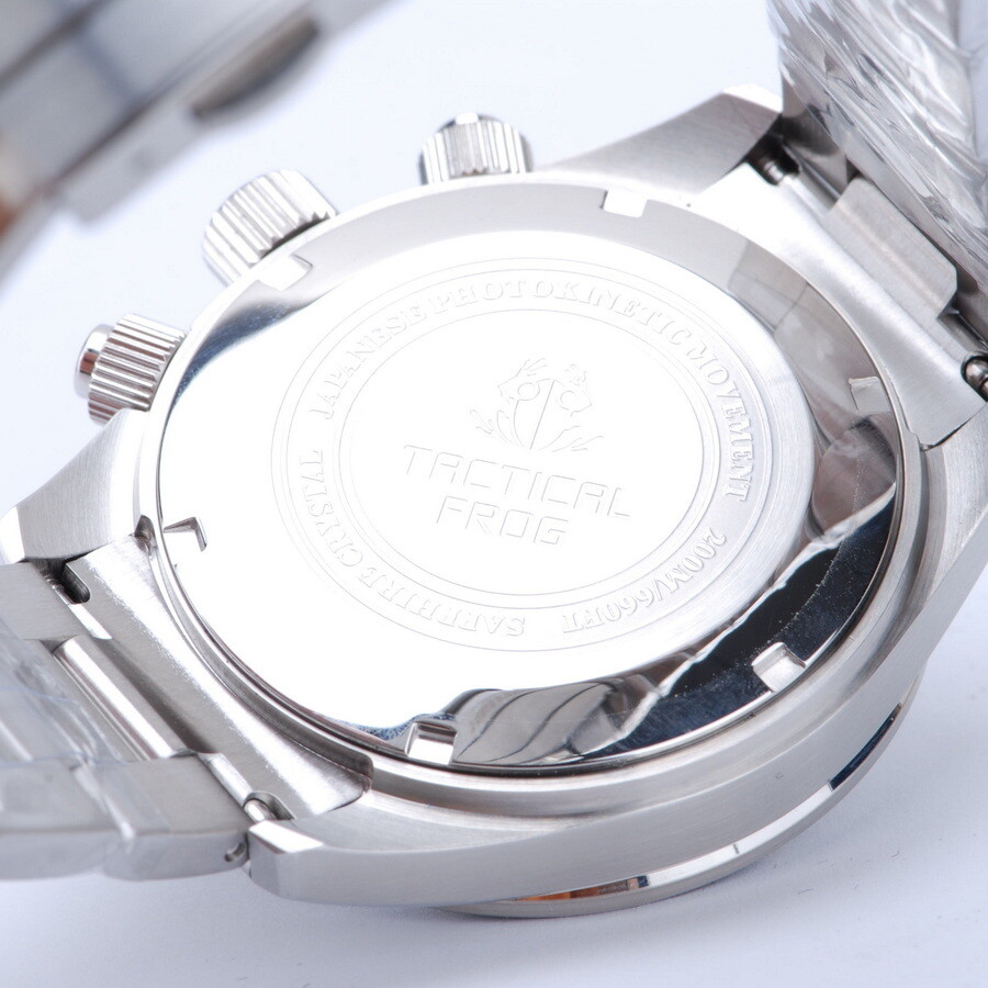 Tactical Frog Men Chronograph Watch Solar Watches Dive Wristwatch VS75A ...