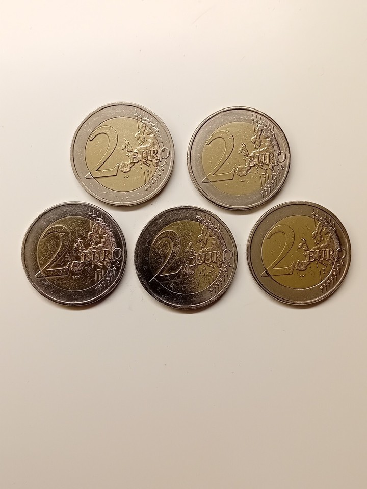 Set of commemorative 2 euro coins 2012 10th anniversary of euro ...