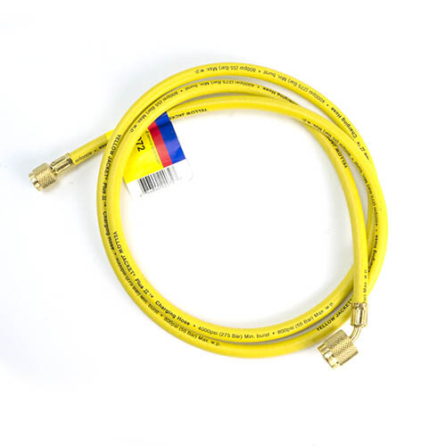 Yellow Jacket 22072 72", Yellow, Plus II 1/4" Hose, Sealright Fitting ...
