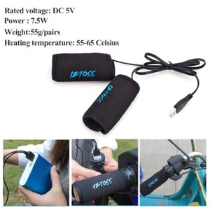 2PCS 5V Electric Heated Hand Grips Handle Heater Warmer Kit For ...