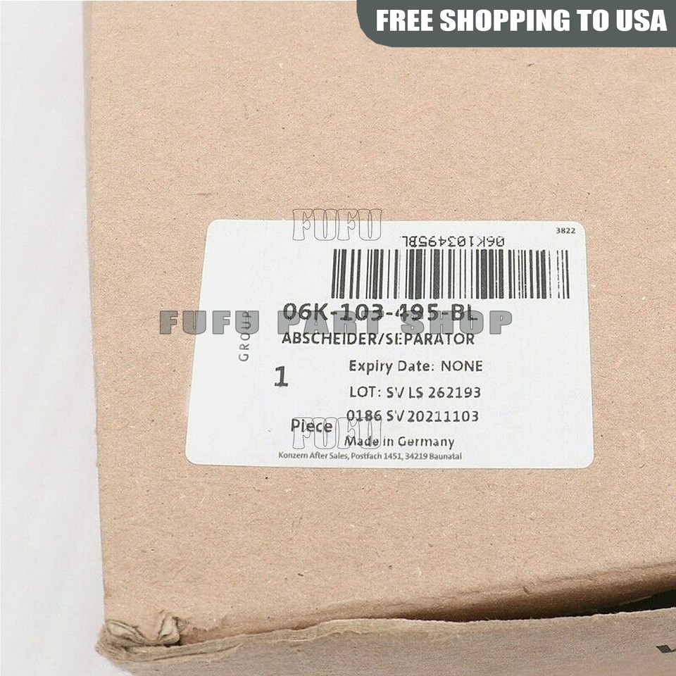 OEM Oil Separator PCV Valve 06K103495BL For Audi A3 A4 A5 A6 Q5 Q7 ...