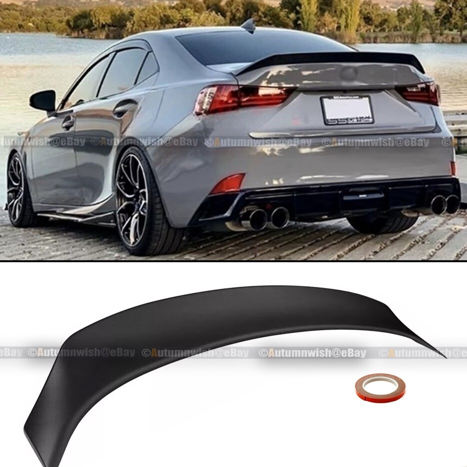 FOR 2014-2020 LEXUS IS200t IS300 IS350 AR STYLE BLACK TRUNK SPOILER ...