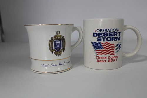 Lot of 2 Military mugs, Operation Desert Storm, United States Naval ...