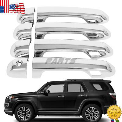 8X For 2010-2020 Toyota 4Runner Chrome Smart Keyless Side Door Handle ...
