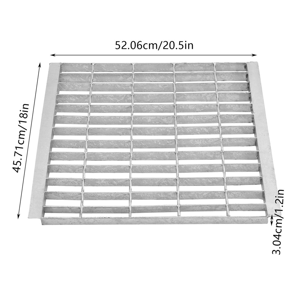 NEW Galvanized Steel Drain Grate & Frame , Drainage Grate Rectangular ...