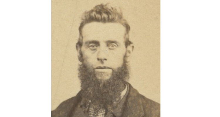 CDV STUDIO PORTRAIT MAN W/ WIRY BEARD HAIR | eBay