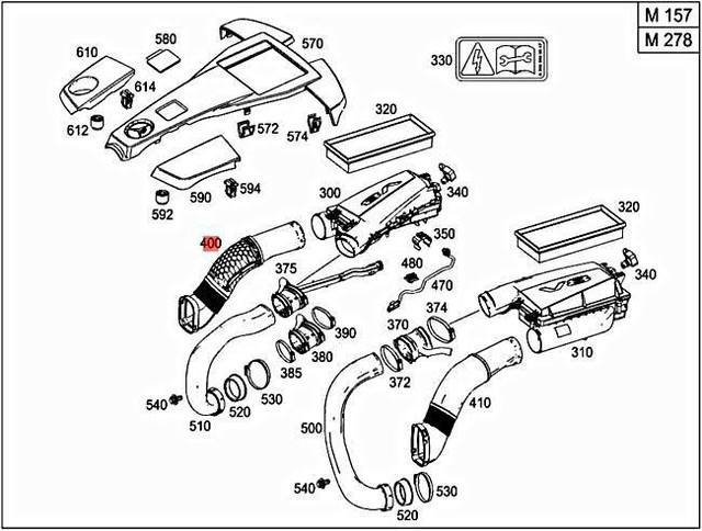 Mercedes-Benz 2780904882 Genuine OEM Air Inlet Duct for sale online | eBay