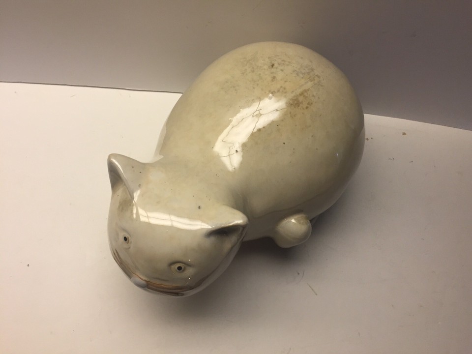 SALE Vintage Mid Century Modern Art Pottery Cat Kitty Figure Figurine ...