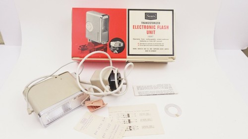 Sears 3-8917 Camera Flash Unit Transistorized Electronic w/Box 1966 ...