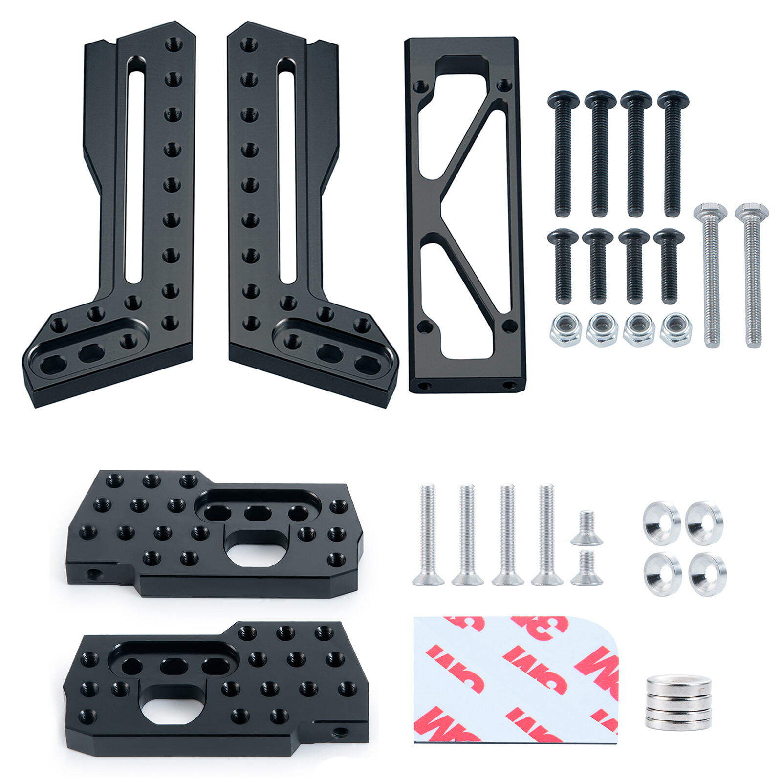 Front & Rear Shock Damper Towers Mount for 1/10 RC Crawler Axial Wraith ...