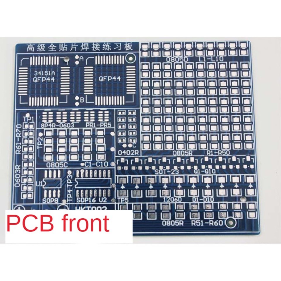 SMD Component Welding Practice Board DIY Kit Skill Training Board ...