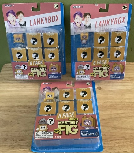 Lanky Box Micro Mystery Fig Series 1, 6 Pack, Only At Walmart, Lot Of 3 ...