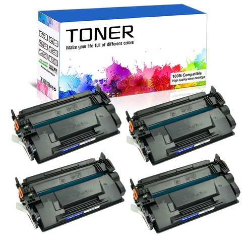 4 Pack BK CF287A 87A Toner Cartridge for HP LaserJet Pro MFP M527c ...
