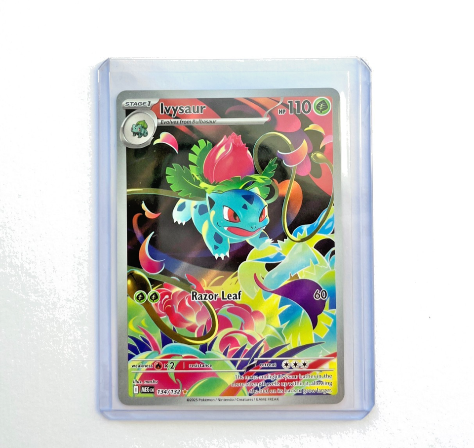 Ivysaur 134/132 MEG — Mega Evolution Illustration Rare Holo Pokémon TCG ...