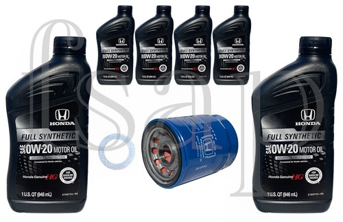 Genuine Honda Full Synthetic oil change kit 2025 Honda Ridgeline 3.5L ...