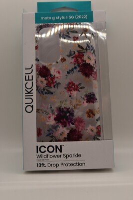 New Quikcell ICON for moto g stylus 5G (2022) Case - WIldflower Sparkle ...