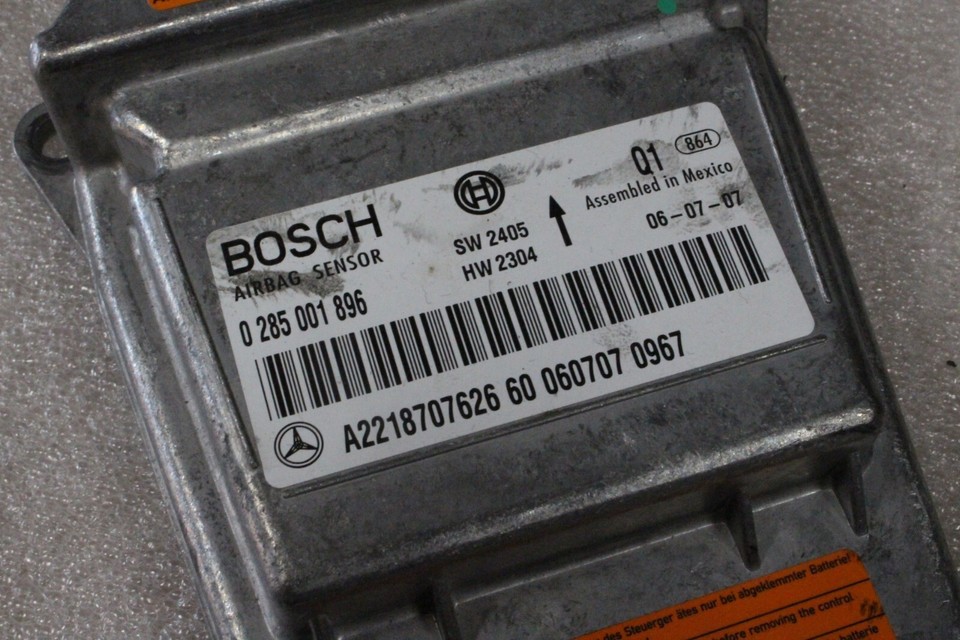 W221 Mercedes Safety Restraint Control Unit Module SRS Computer Sensor ...