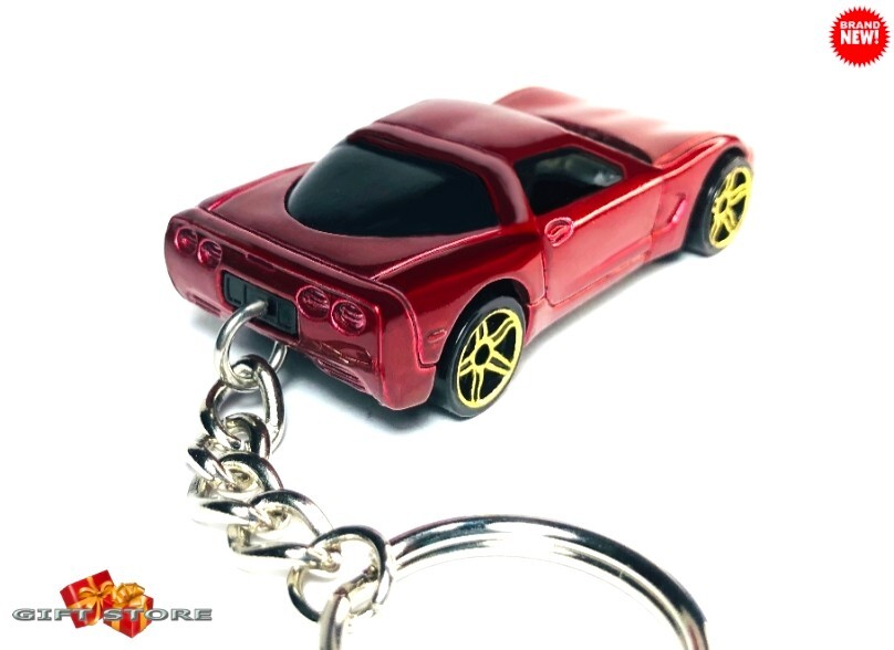 🎁🎁RARE KEYCHAIN 1998~2004 DARK RED CHEVY CORVETTE C5 CUSTOM Ltd GREAT ...