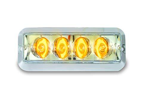 Custer Products Mini Led Strobe Light Bar Amber Model Number Strl4a | eBay