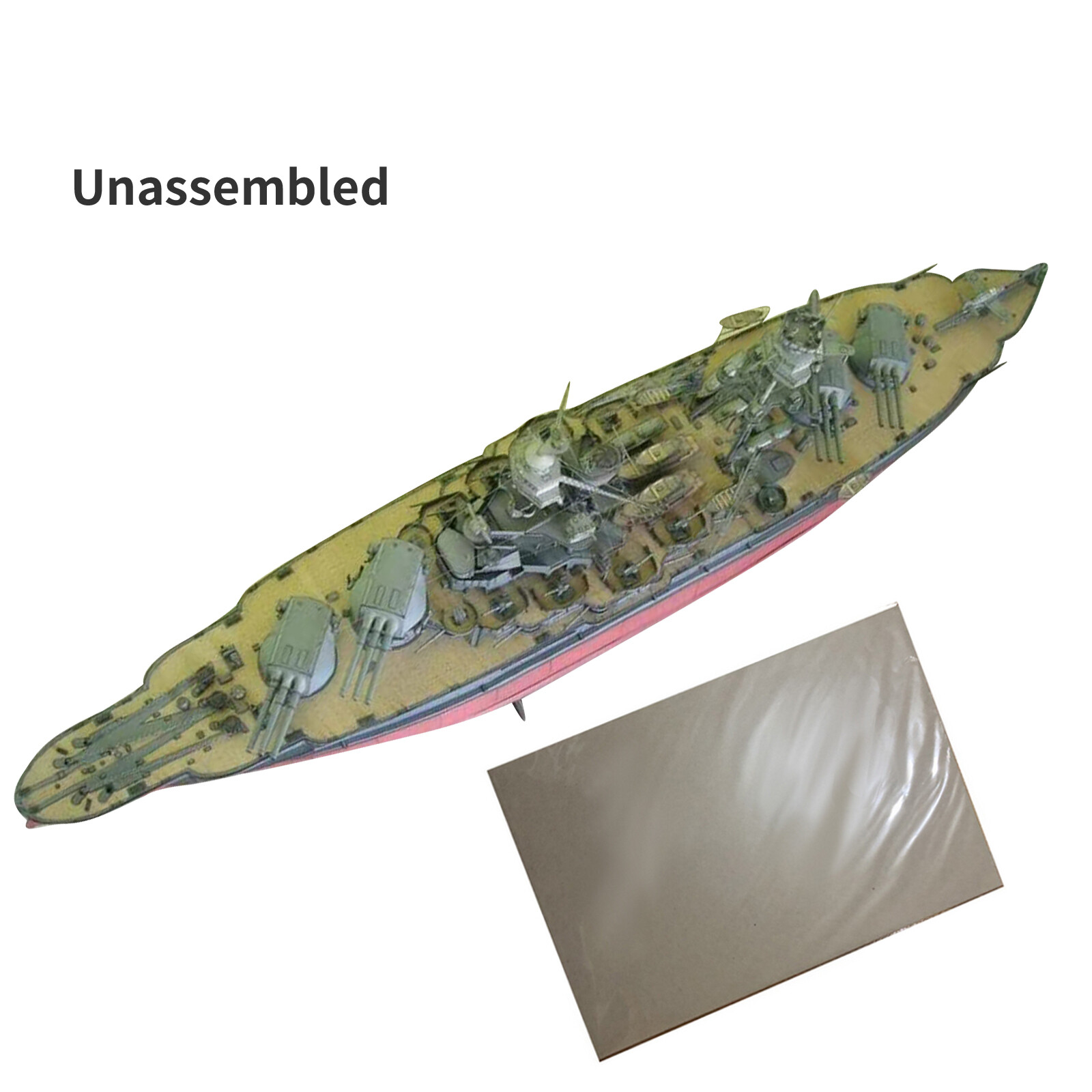 1:250 US NAVY USS Arizona BB-39 Battleship Paper Military Ship Scene ...