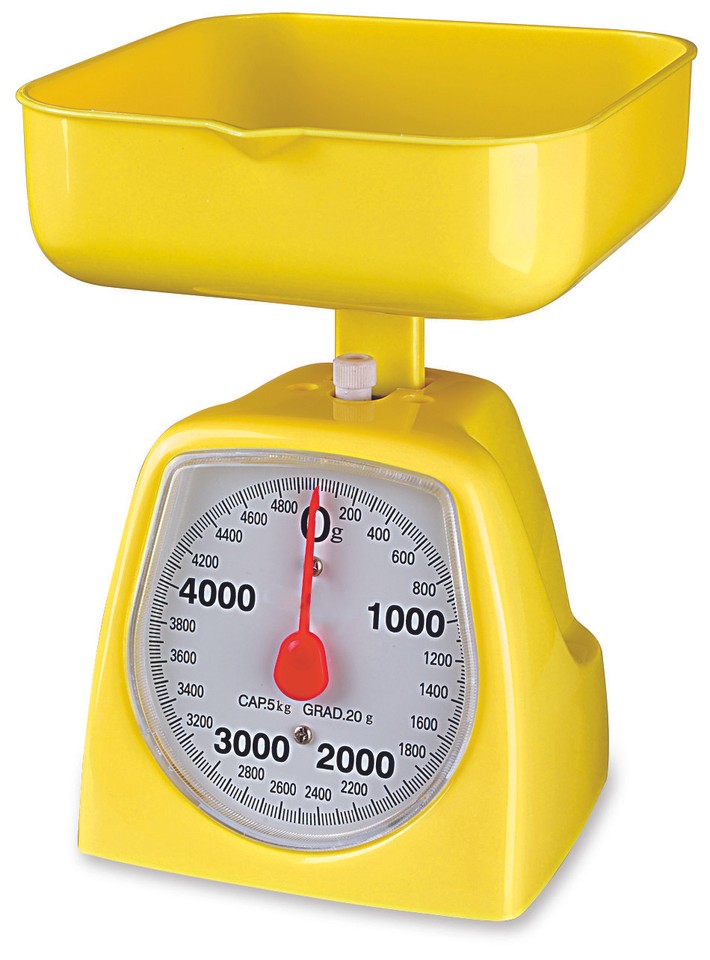 Mini Dial Kitchen Food Scale Weight Capacity 5 kg (11Lb) Pink/White ...