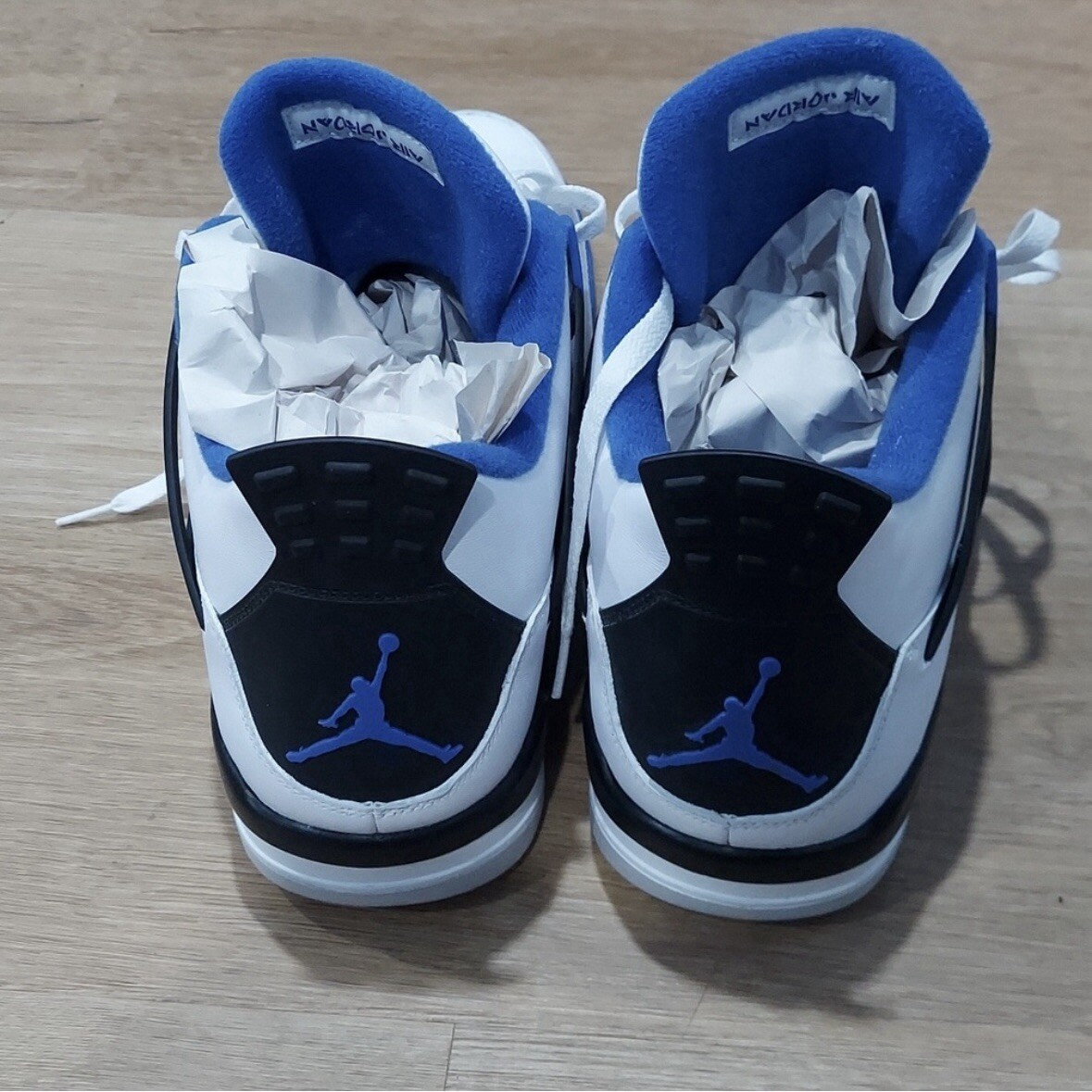 Nike SAMPLE Air Jordan 4 IV Motorsports 2016 (308497-117) Blue White ...