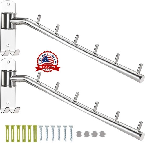 Perchero de pared acero inox para colgar ropa bolsos colgador ...