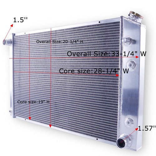 4 Row Aluminum Radiator For 1973-1987 Chevy C/K C10 C20 C30 K10/20 ...