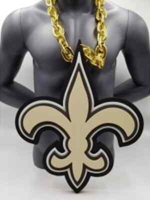 New Orleans Saints Big Chain - Gold Chain | eBay