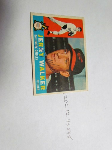 1960 Topps Jerry Walker Signed Baseball Card | eBay