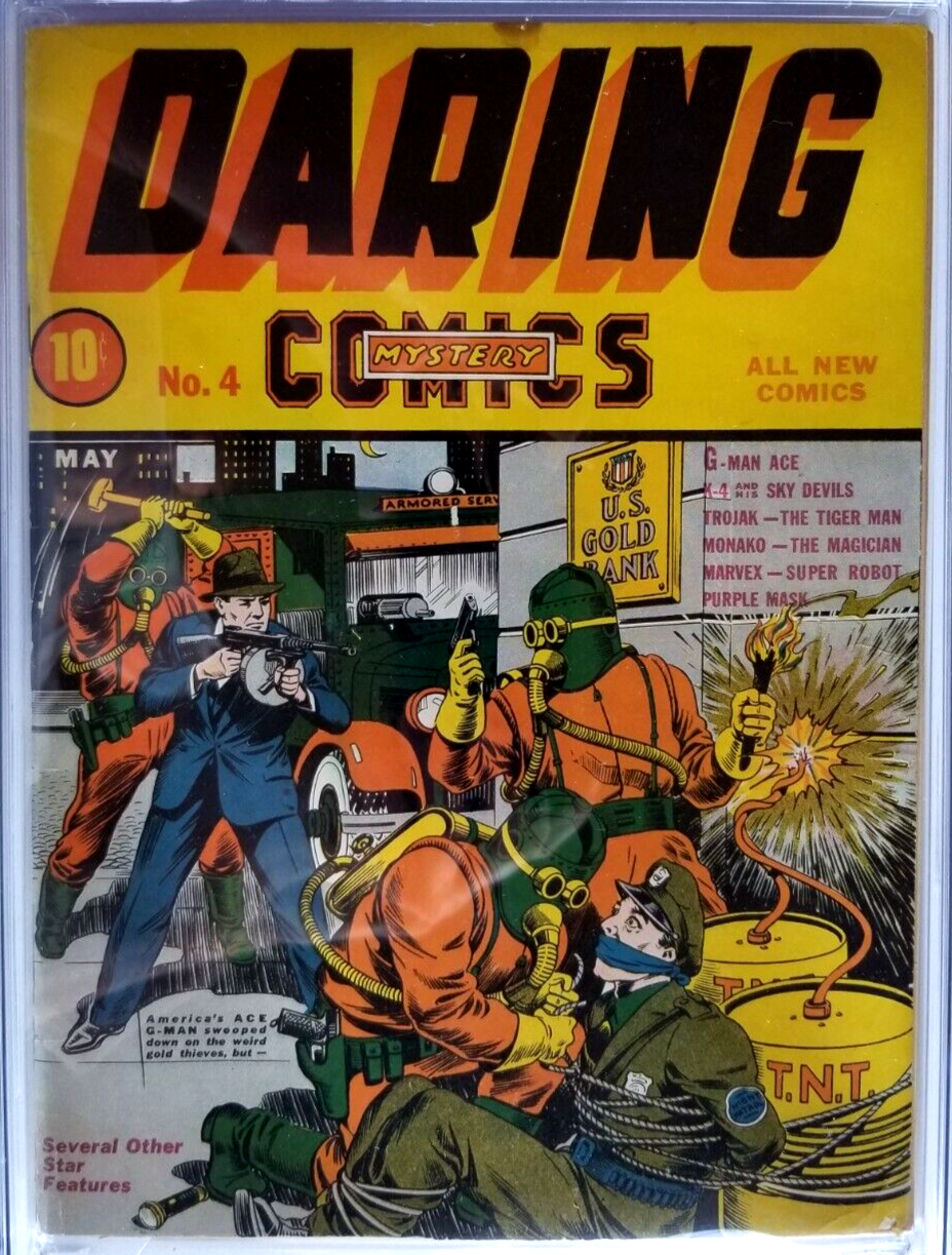 DARING MYSTERY COMICS #4 CGC VG 4.0 (A) TIMELY 1940 ALEX SCHOMBURG ...
