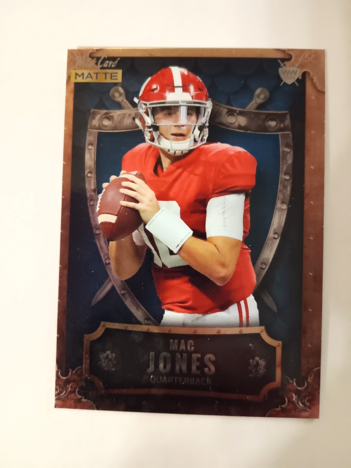 Football card, Mac Jones Rookie Card, Blue Shield | eBay