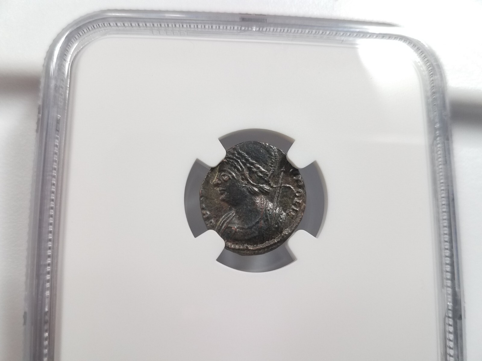 Constantinian Roman Empire Nummus NGC AU Constantinopolis Nike Victory ...