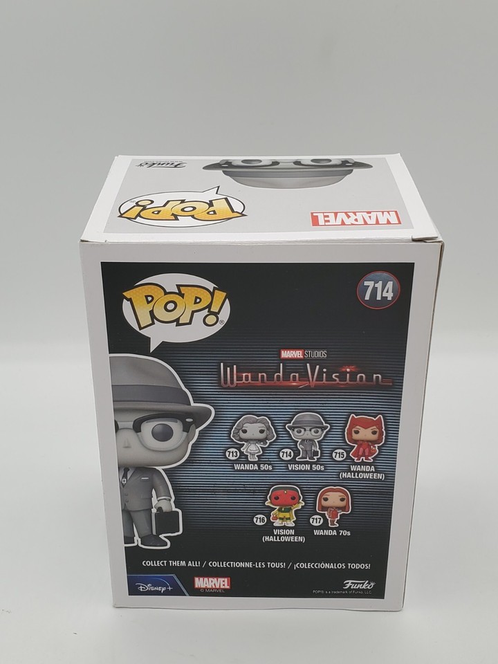 Marvel Comics Wanda Vision Vision 50s Funko 714 Vinyl POP Figure w ...